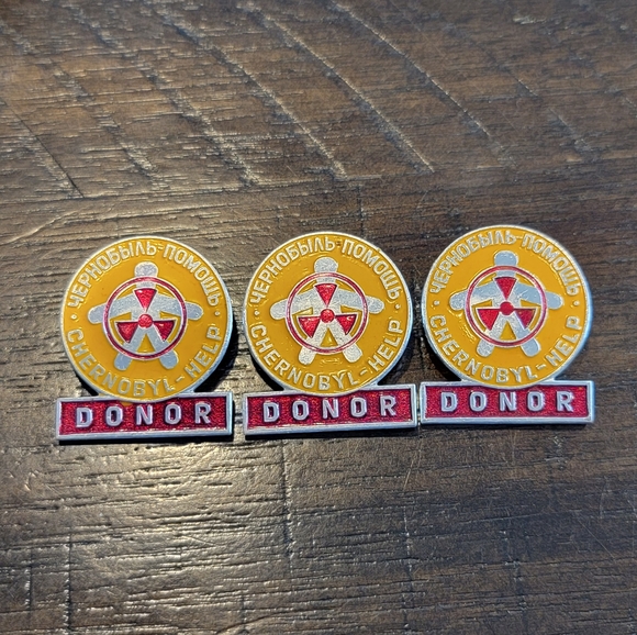 Accessories | Vintage Chernobyl Donor Help Pin | Poshmark